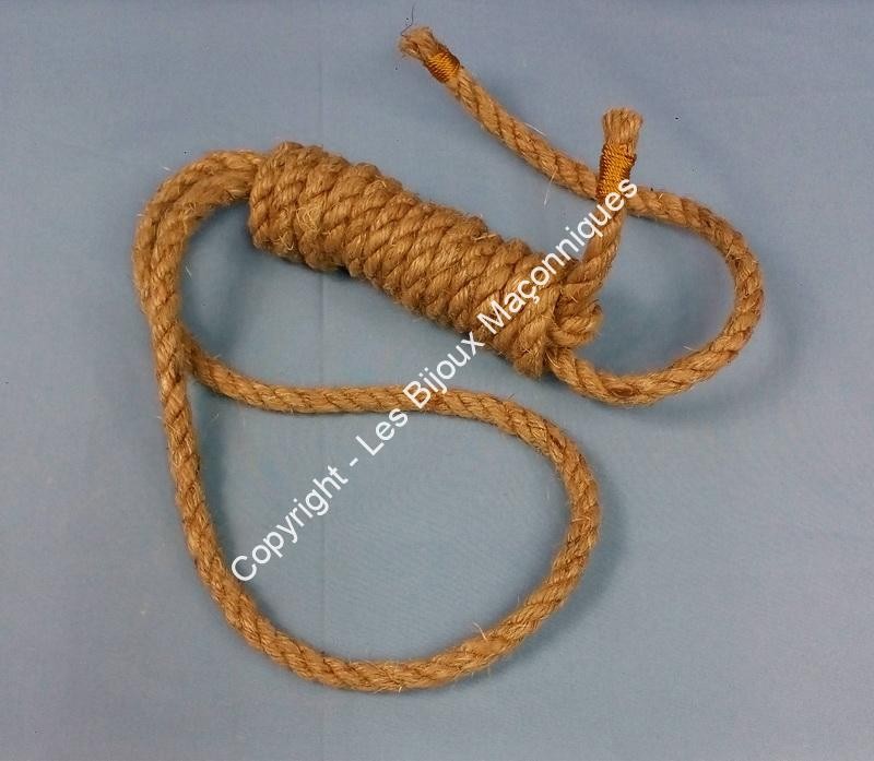 Corde de pendaison maçonnique en chanvre - Les décors maconniques